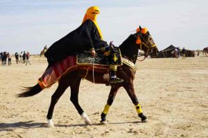 Sahara Festival in Douz. Wettkampf im Süden von Tunesien